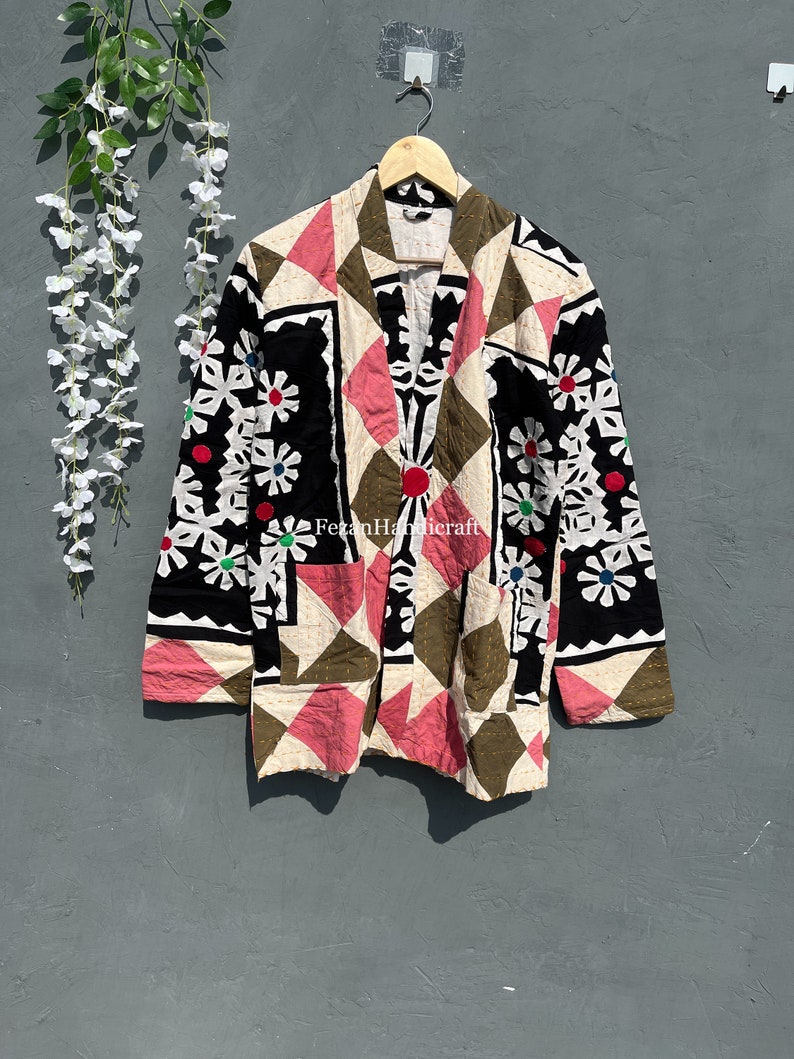 Cutwork Handmade Cotton Jackets Multi-colored Jacket With - Etsy