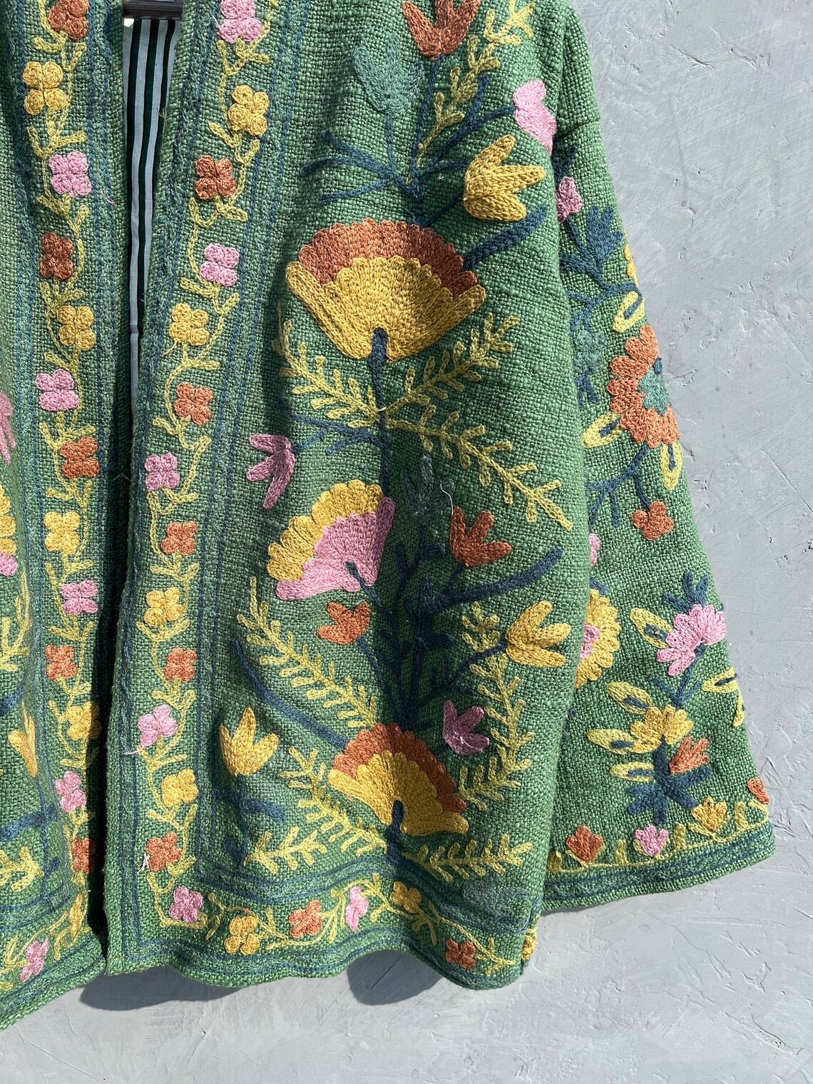 Embroidery Handmade Cotton Suzani TNT Jacket, Bohemian Style Coat ...