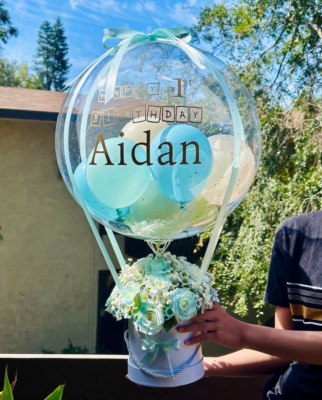 PICK-UP ONLY- Hot Air Style Balloon, Personalized Gift Balloon ...