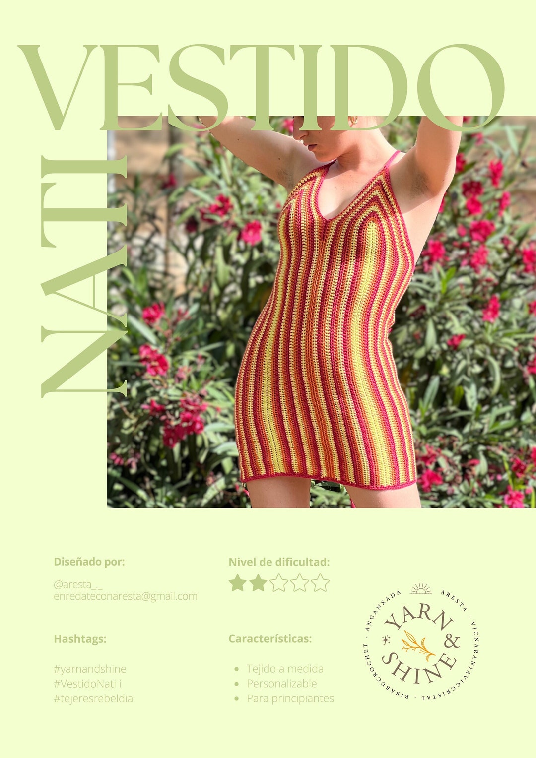 Nati Dress - Crochet Pattern - Etsy