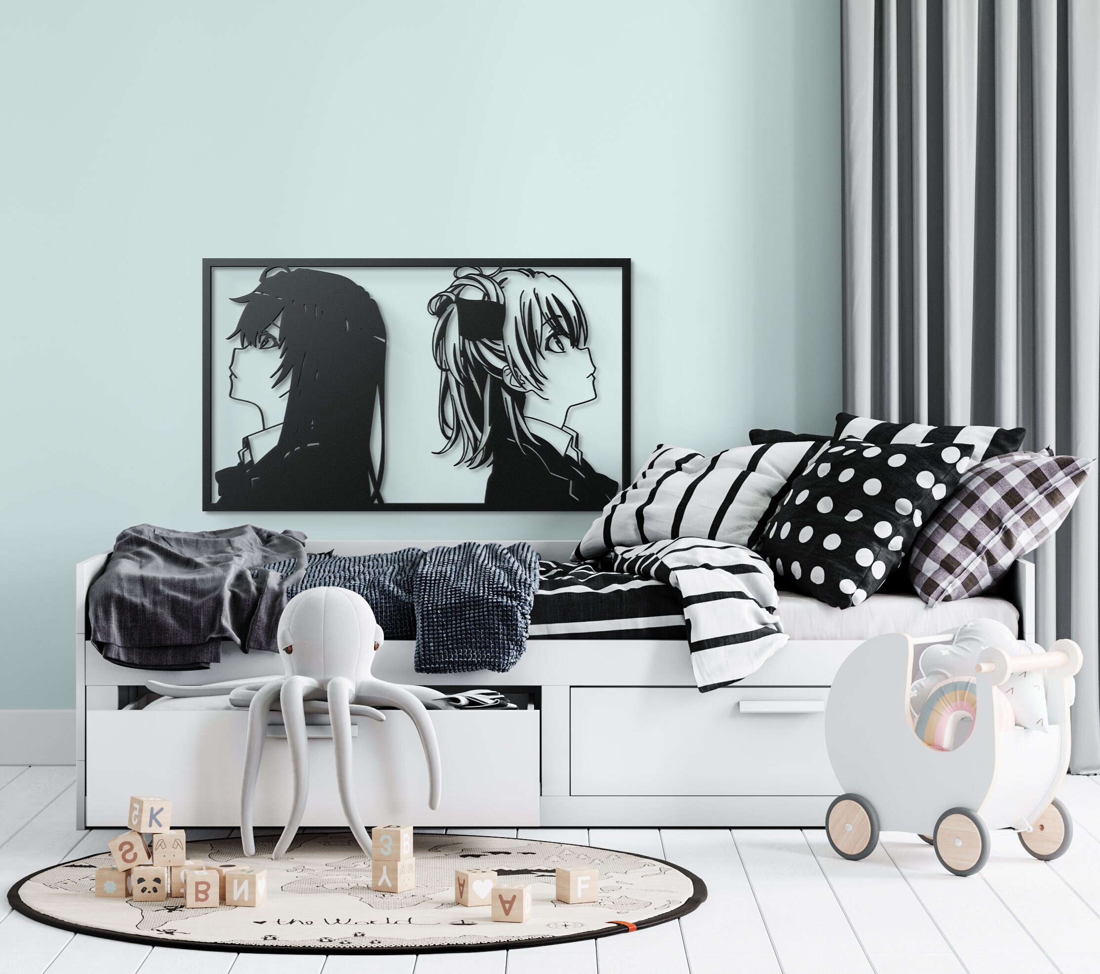 Anime Wall Art Anime Wall Decor - Etsy