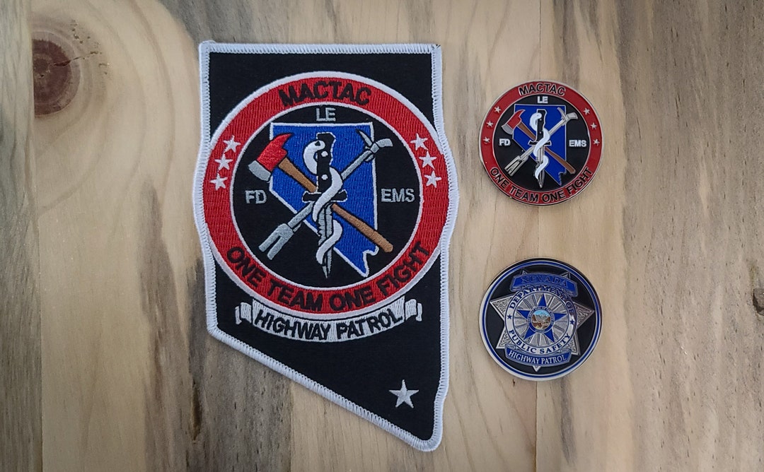 NHP Active Shooter and Counter Terrorism (MACTAC) Patch and Coin Set ...