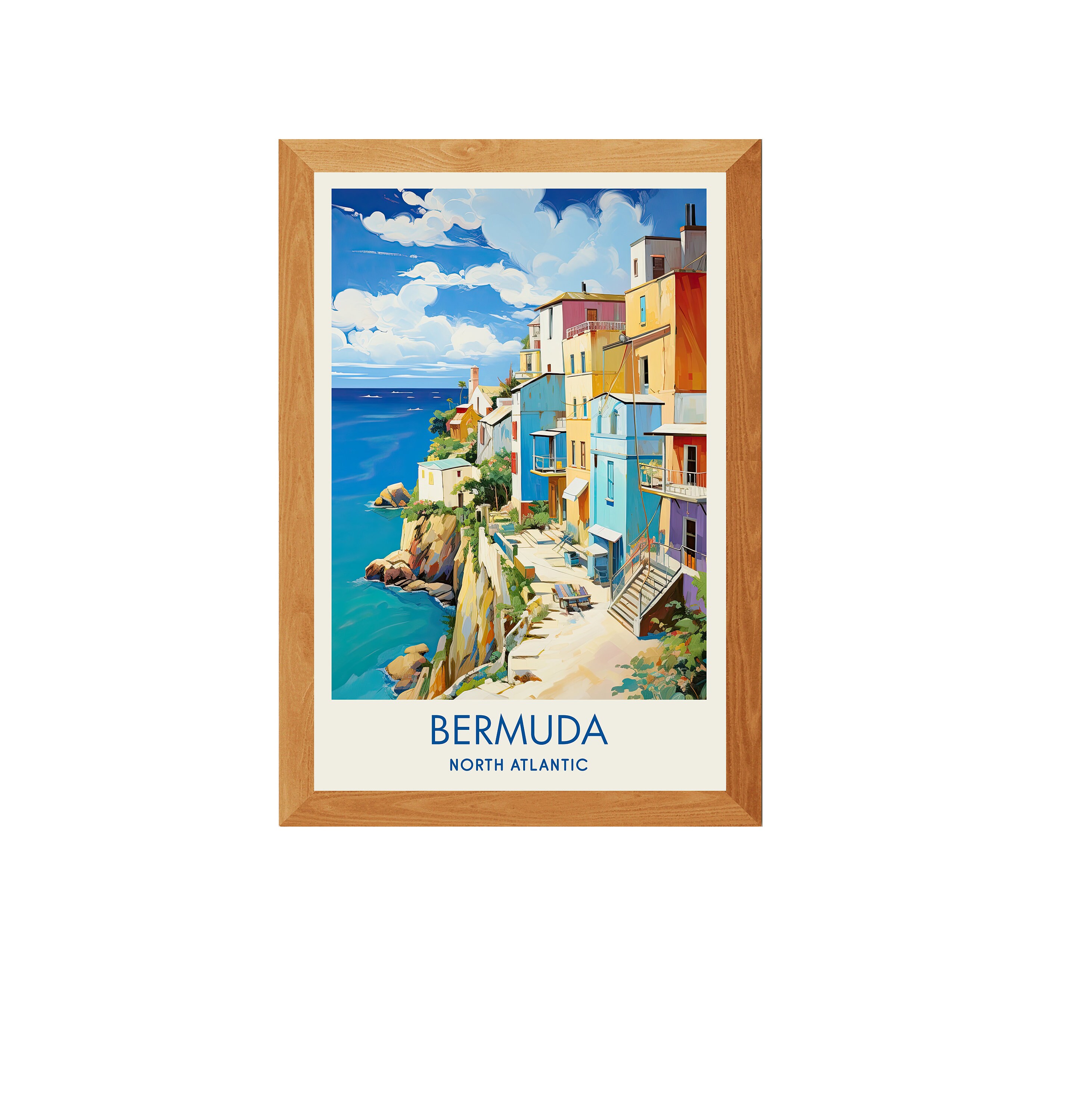 Bermuda Poster Bermuda Print North Atlantic Poster Bermuda - Etsy