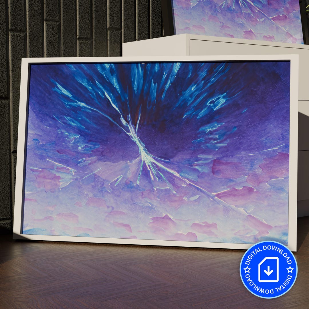 Rift in the Sky | Digital Download | Battle Royale Water Color | Wall ...