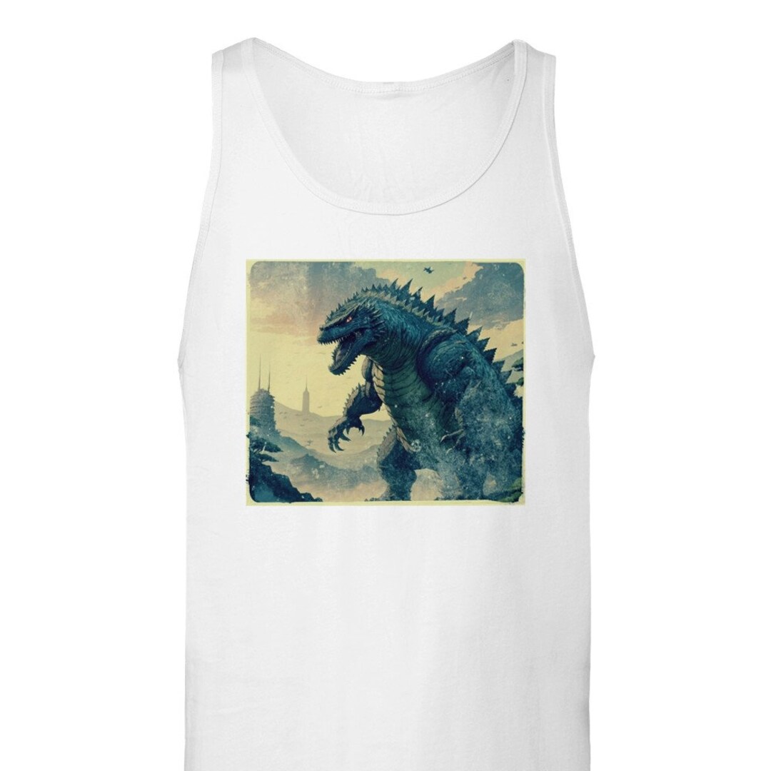 Vintage Godzilla by Studio Ghibli Premium Unisex Tank Top - Etsy