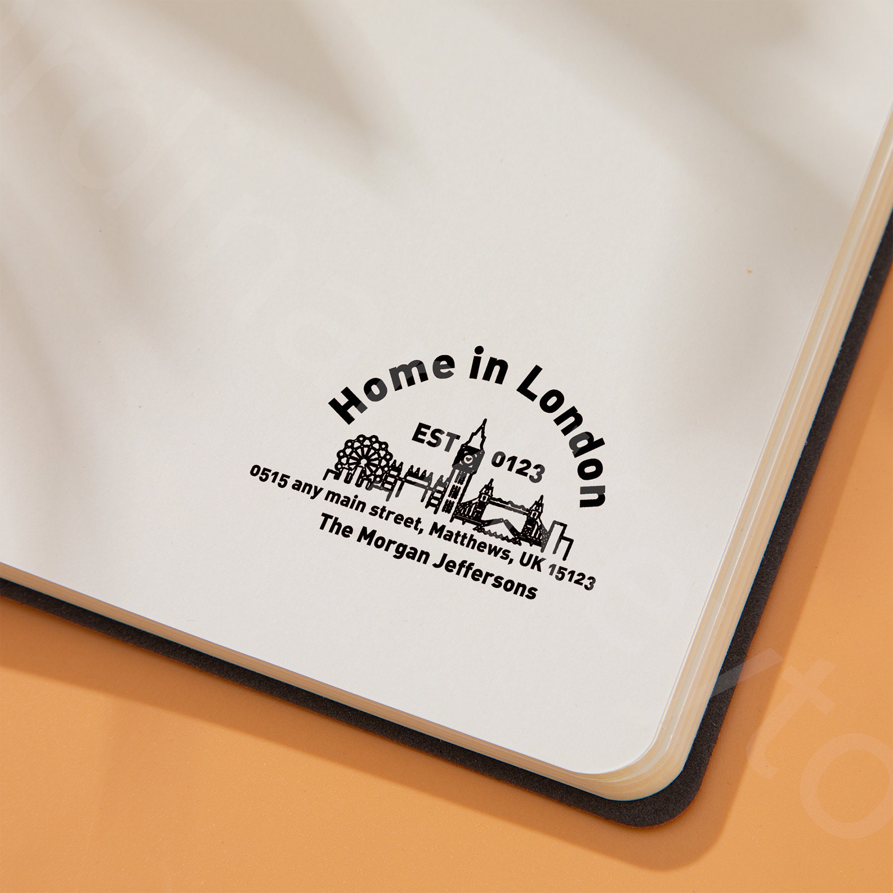 Modern Return Address Stamp Wedding Stamp Save the Date Self Ink ...