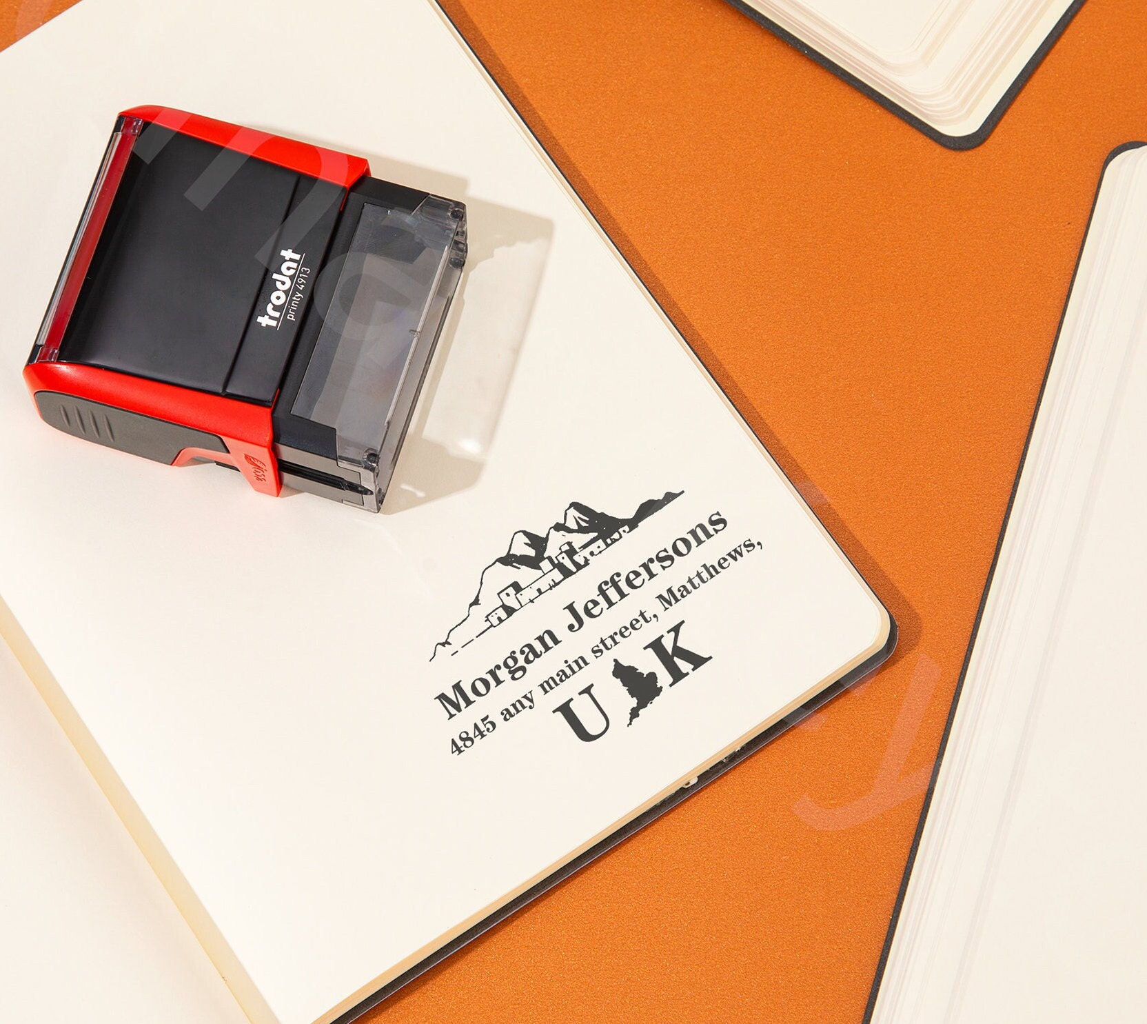 Modern Return Address Stamp Wedding Stamp Save the Date Self Ink ...