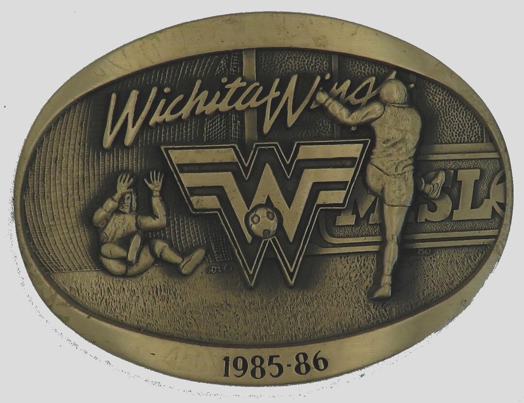 Wichita Wings Belt Buckle by ADM Inc 1985-86 - Etsy