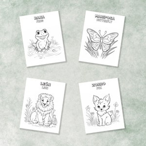 40 Printable Animals Coloring Pages for Kids, With Animals Name in ...