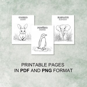 40 Printable Animals Coloring Pages for Kids, With Animals Name in ...