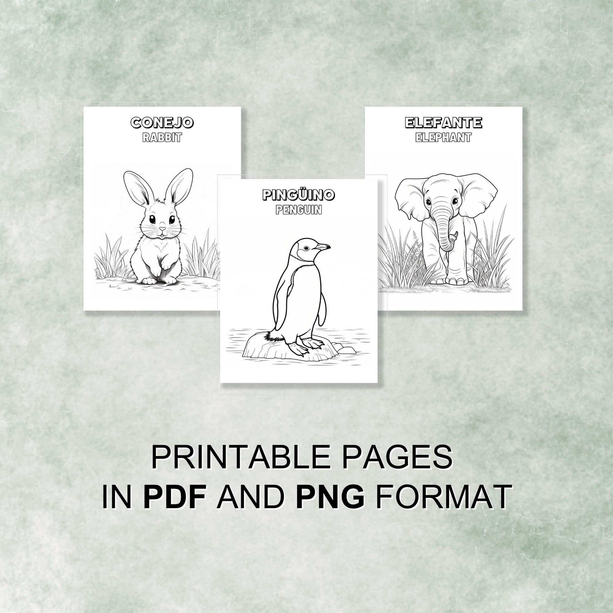 40 Printable Animals Coloring Pages for Kids, With Animals Name in ...