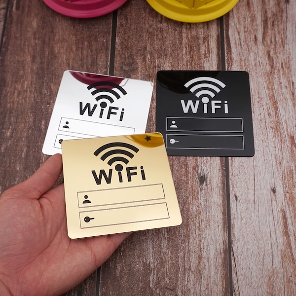 Wifi Password Sticker - Etsy