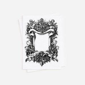 Baroque Scrolls template Crest PNG Clipart Ribbon Bow Banner Rococo ...