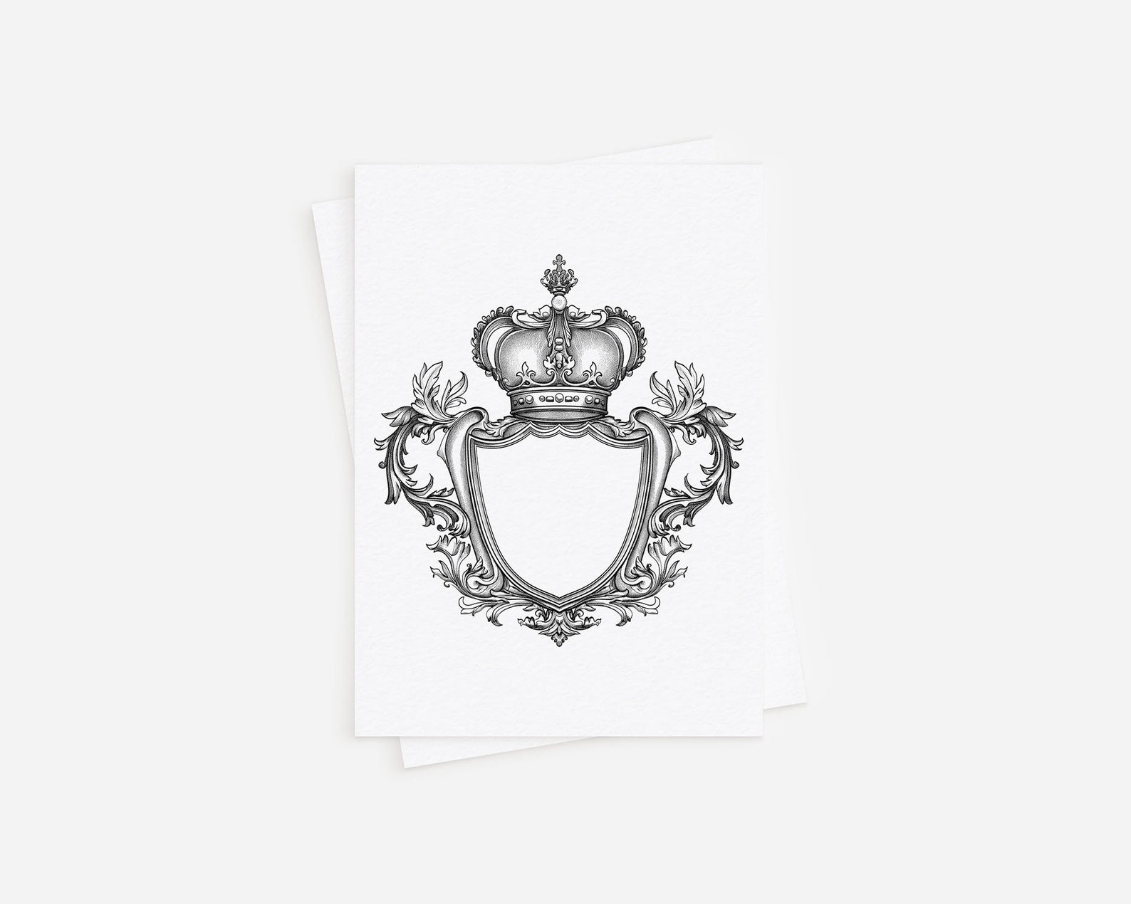 Baroque Scrolls template Crest PNG Clipart template Floral Rococo ...