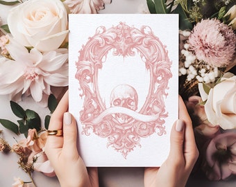 Baroque Skull Frame template Crest PNG Clipart Victorian Gothic Rococo ...