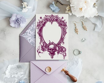 Baroque Skull Frame template Crest PNG Clipart Victorian Gothic Rococo ...