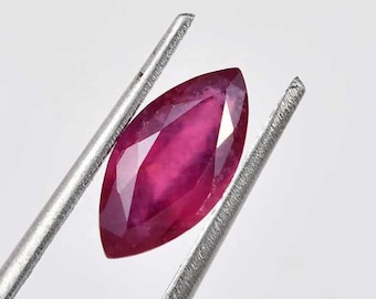 AAA Grade Burma Ruby Marquise Loose Gemstone Lot - Size - 4x2mm ...
