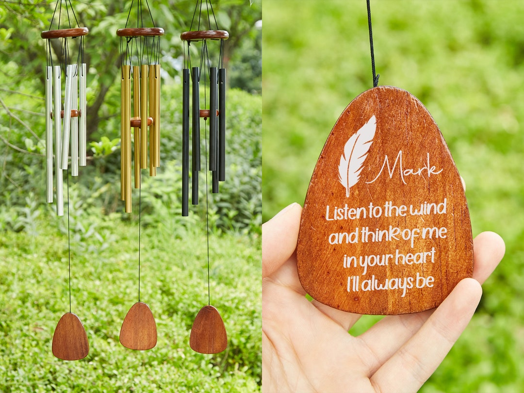 Memorial Wind Chime Personalized Wind Chimes in Loving Memory Wind ...