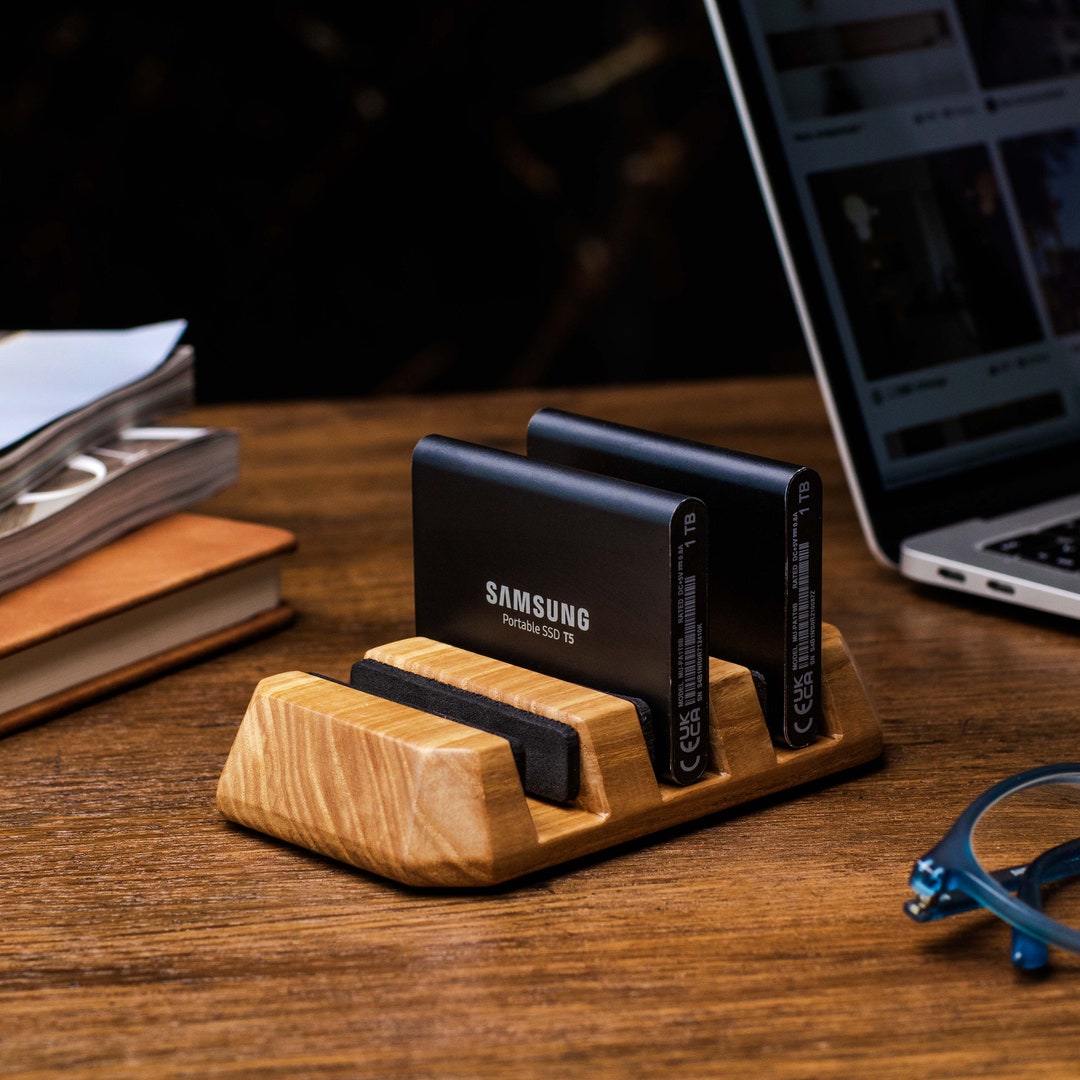 External Hard Drive Holder SSD Stand Gifts for Him - Etsy