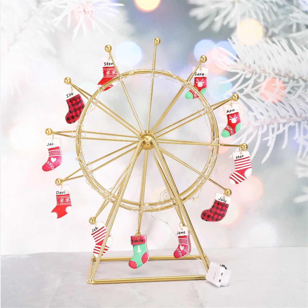Personalized Christmas Ferris Wheel, Custom Ferris Christmas Stocking ...