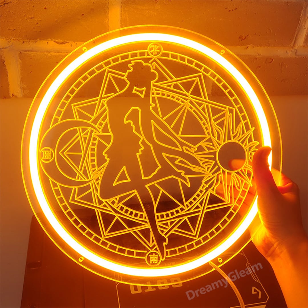 Sailor Moon Neon Signsanime Neon Signkawaii Anime Neon Sign - Etsy