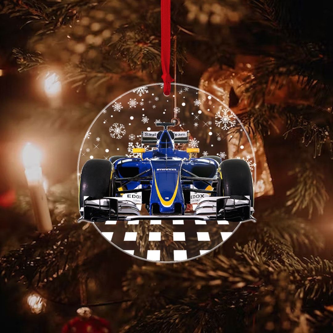 Formula 1 Racing Christmas Transparent Ornament F1 Fan - Etsy