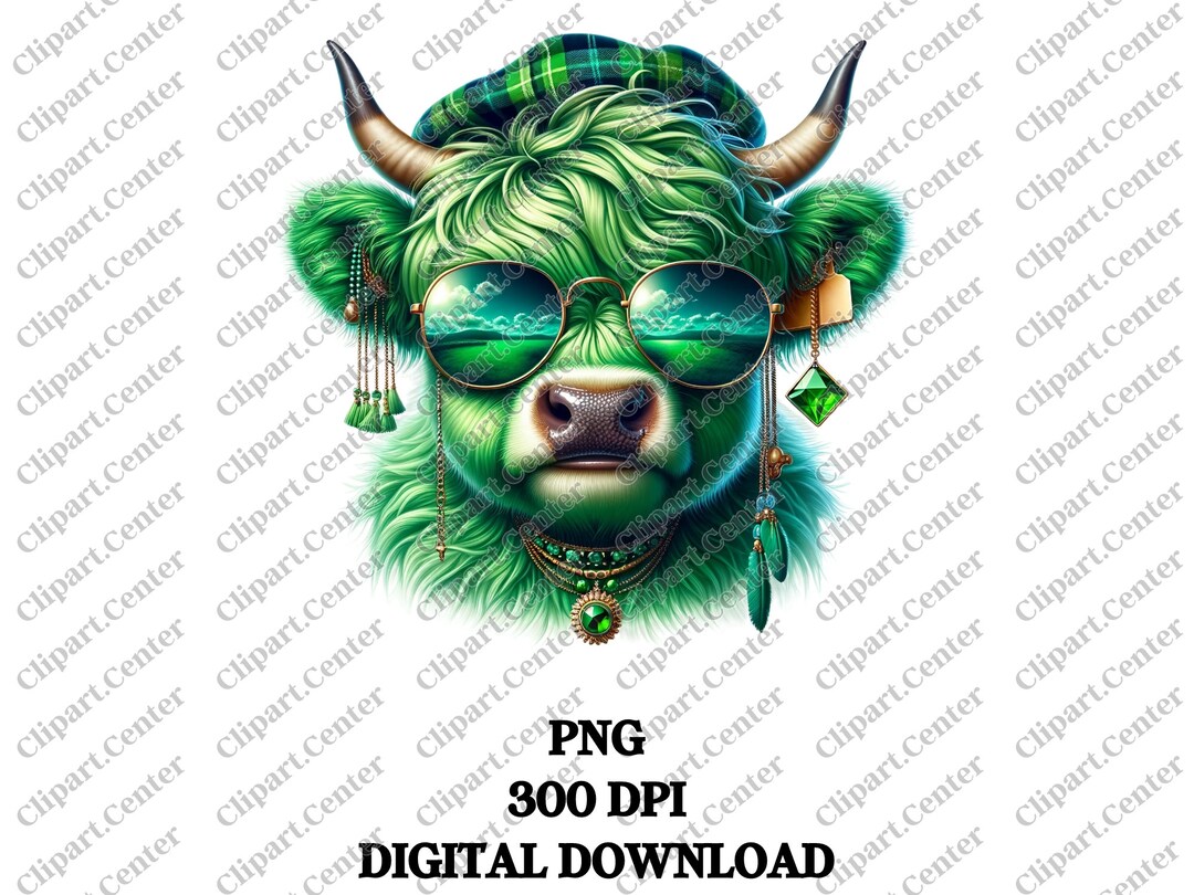 Cute Highland Cow PNG, Cow Print Sublimation Design, Farm Animal ...
