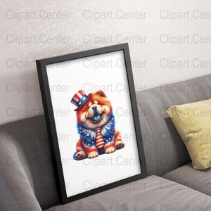 Patriotic Dog Clipart PNG, American Flag, Fourth of July USA, Dog ...