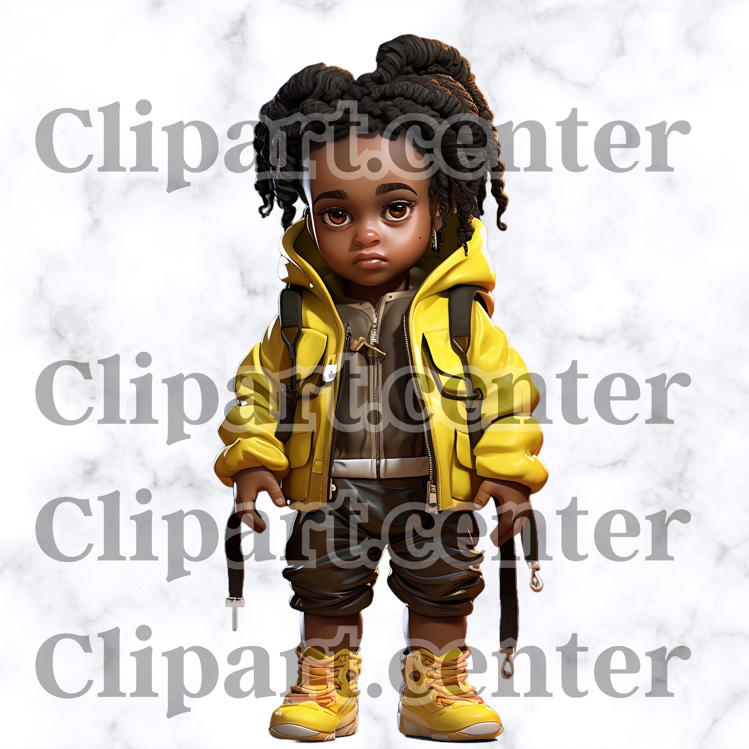 African American Boys, Clipart PNG, Instant Digital Download Urban ...