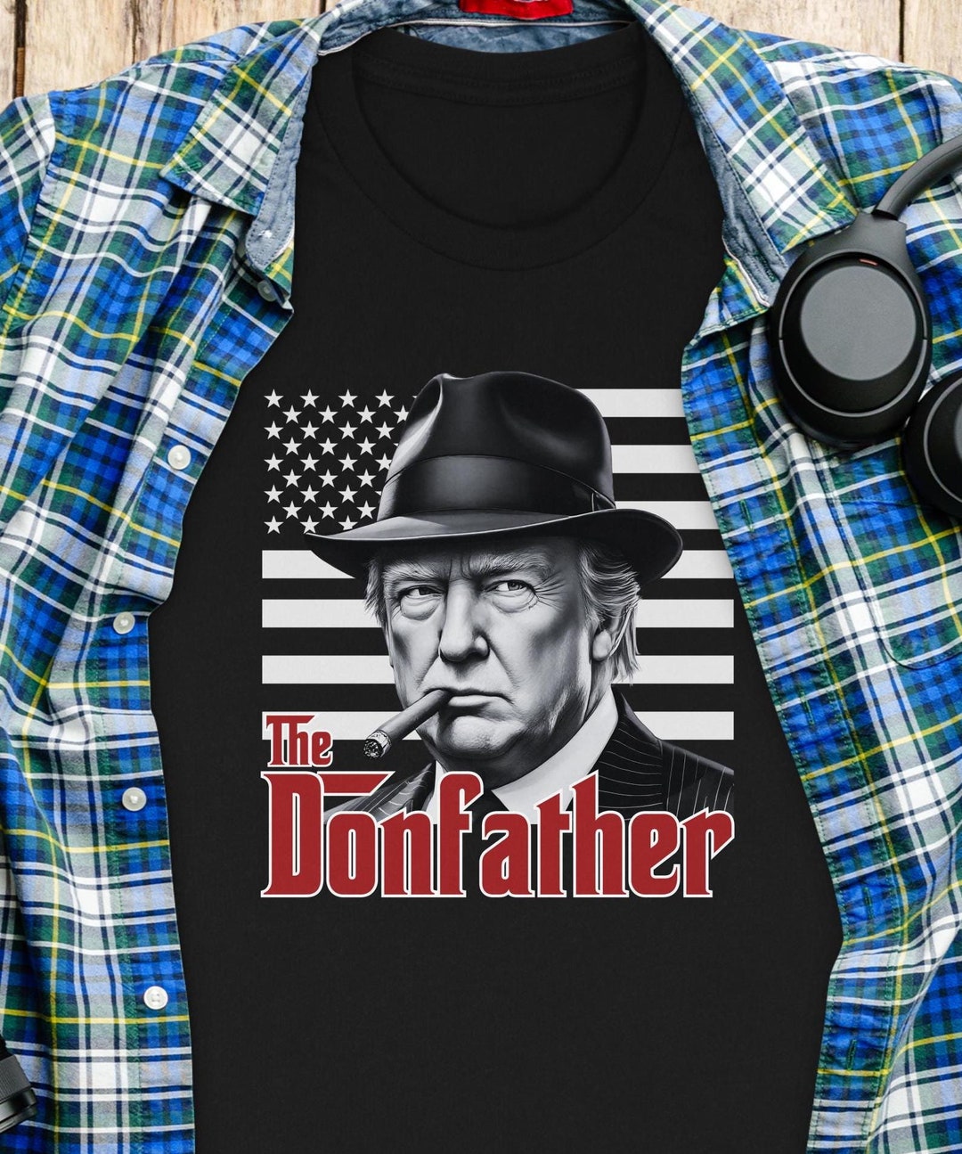 Trump the Donfather Shirt, Father Trump Shirt, Godfather Trump Tee ...