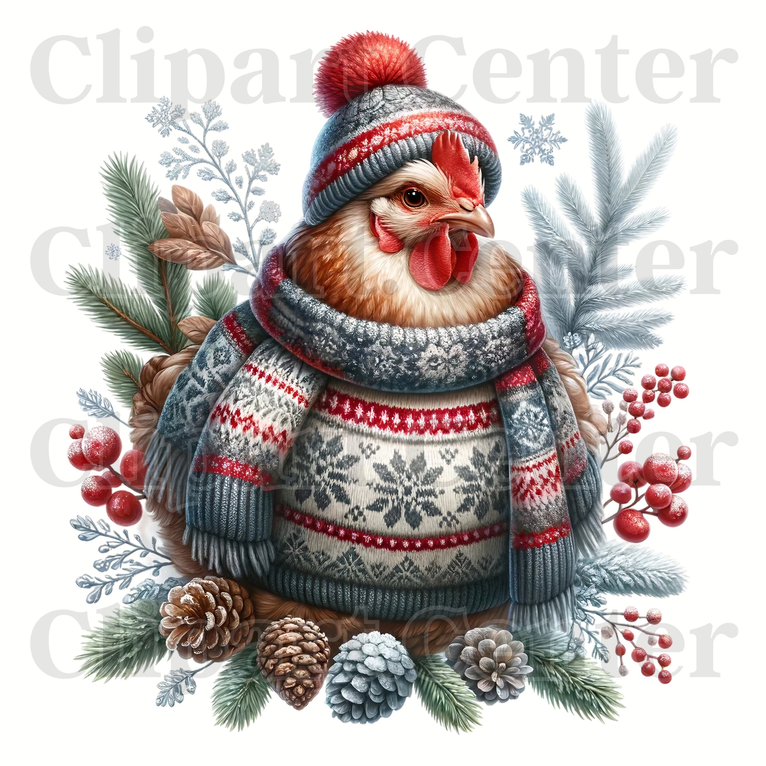 Winter Wonderland: 75 Christmas Animals PNG Clipart Festive Forest ...
