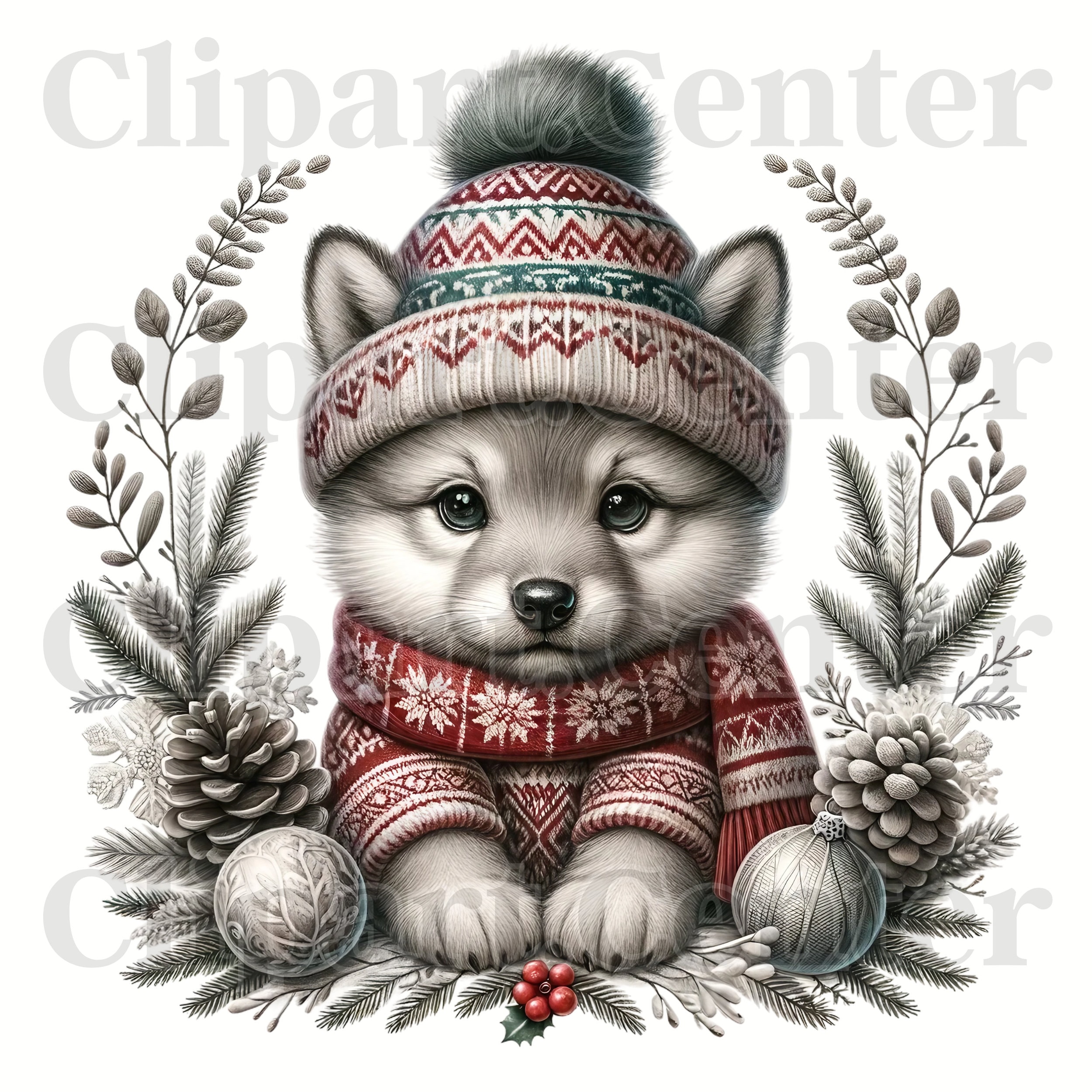 Winter Wonderland: 75 Christmas Animals PNG Clipart Festive Forest ...