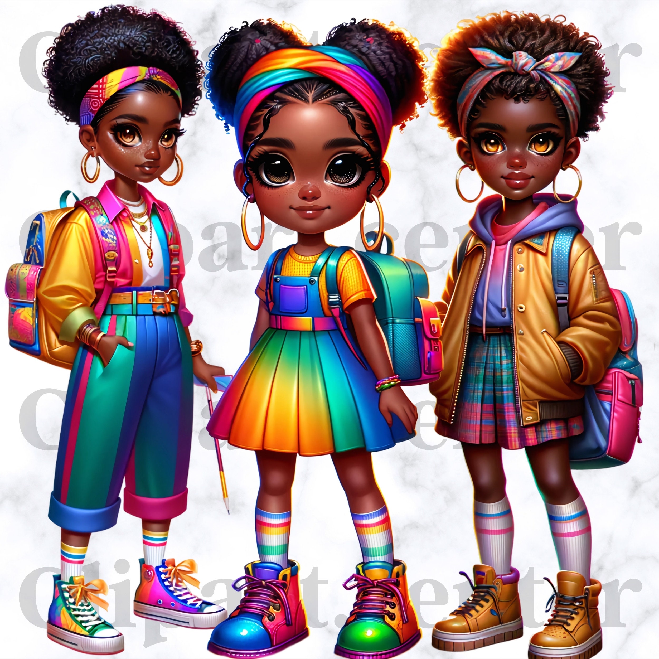 25 Black Girl Magic PNG Cliparts for Creative Expression African ...