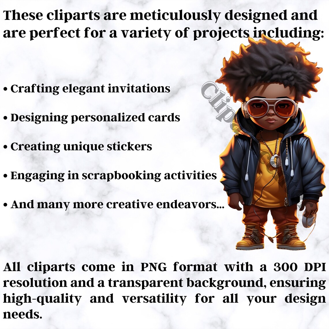 BLACK BOYS Clipart Png, African American Boys,instant Digital Download ...