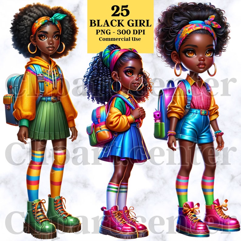 25 Black Girl Magic PNG Cliparts for Creative Expression African ...