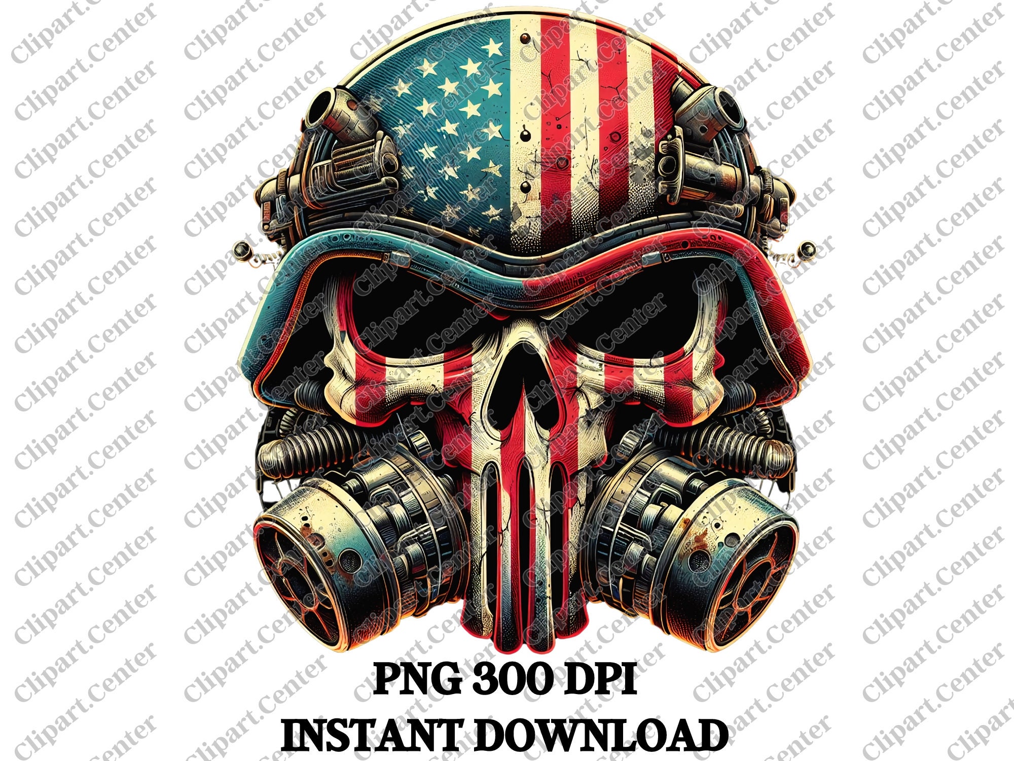 Steampunk USA Skull PNG, Patriotic American Retro Skull Design ...