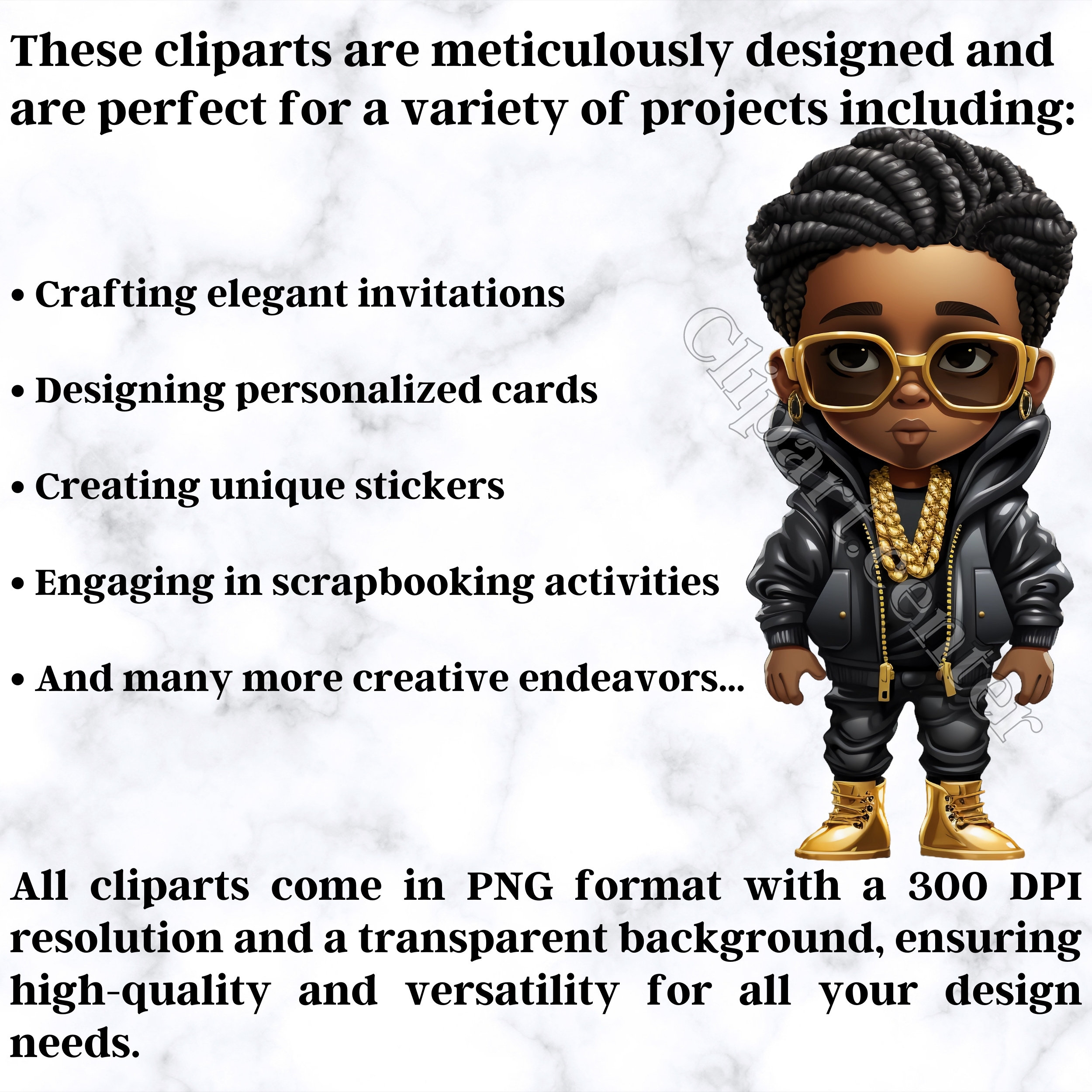 African American Boys, Clipart PNG, Instant Digital Download - Urban ...
