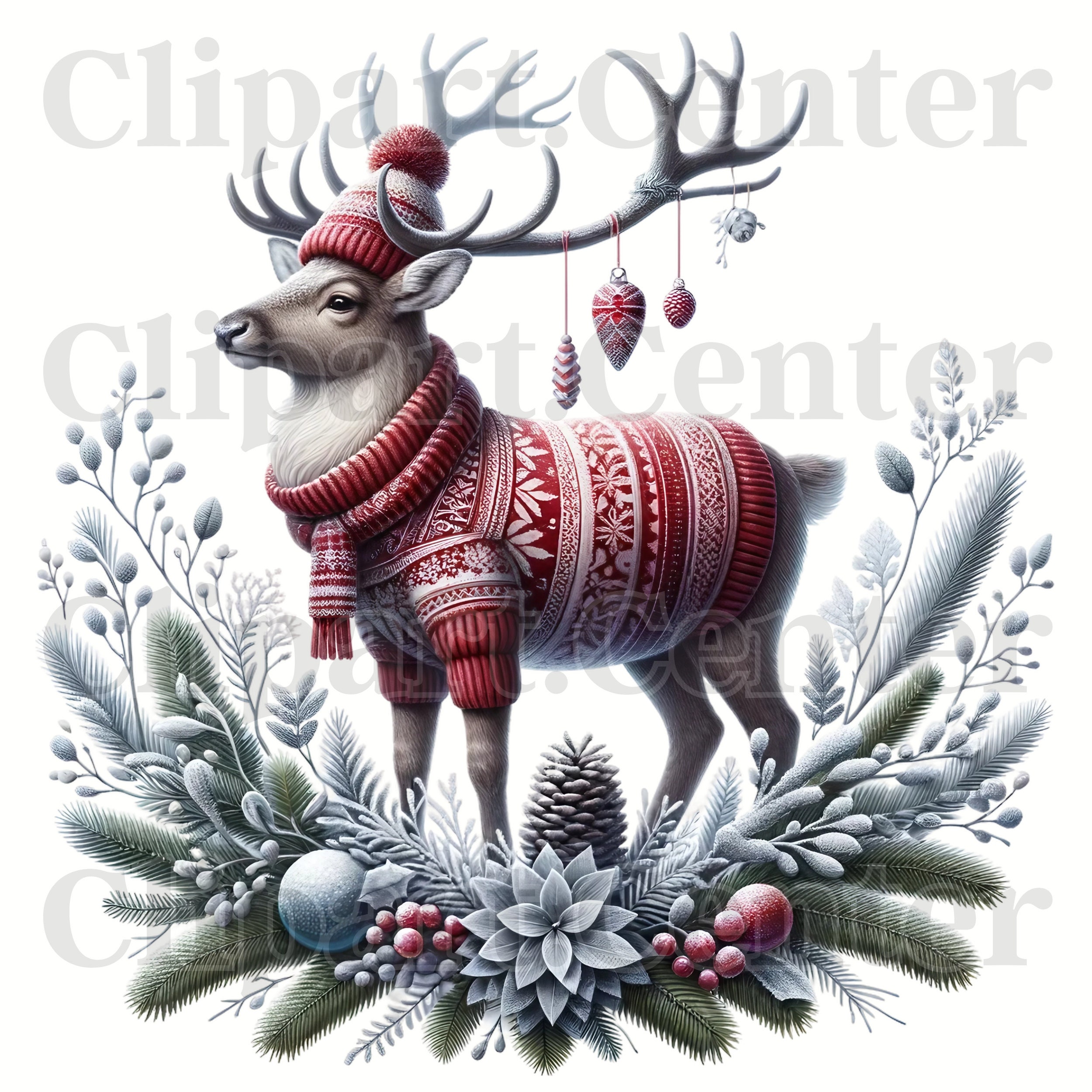 Winter Wonderland: 75 Christmas Animals PNG Clipart Festive Forest ...