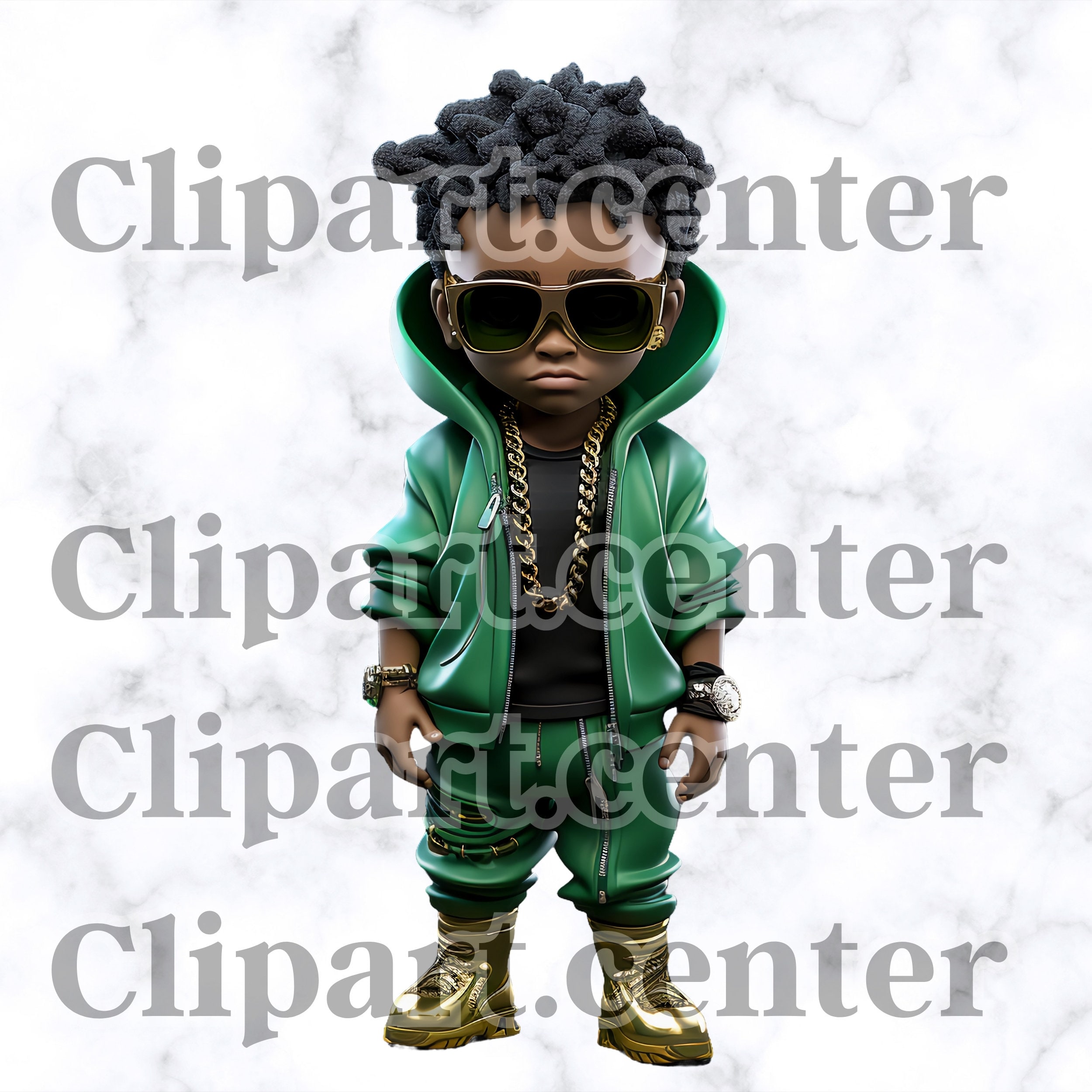 African American Boys, Clipart PNG, Instant Digital Download Urban ...