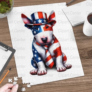 Patriotic Dog Clipart PNG, American Flag Dog, USA Theme, Fourth of July ...