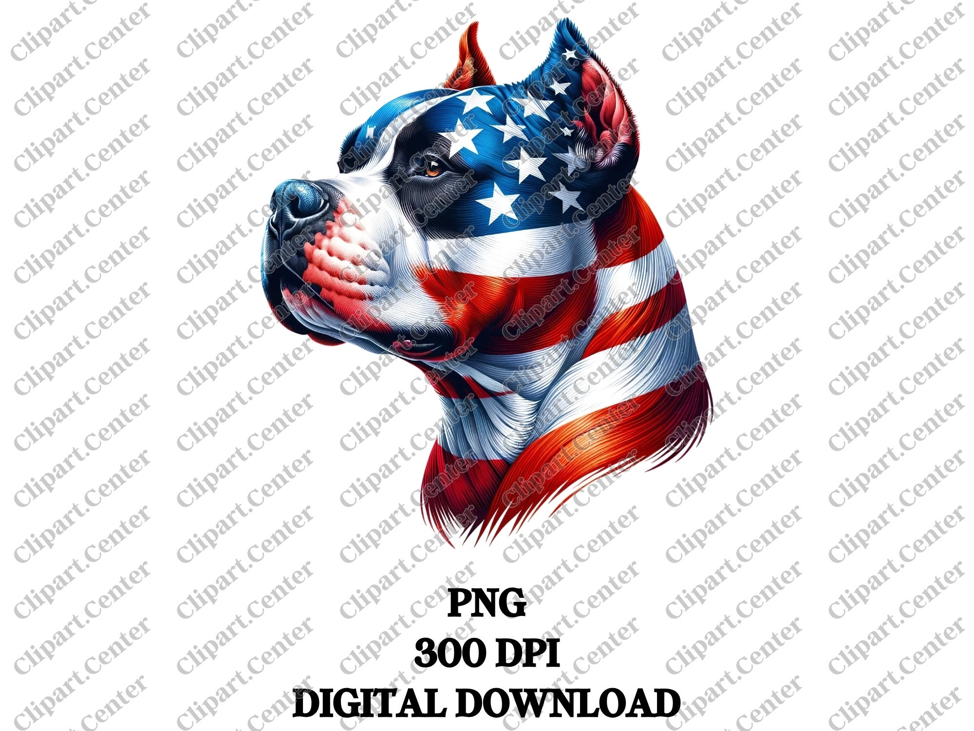 Patriotic American Flag Dog PNG, USA Independence Day Clipart, American ...