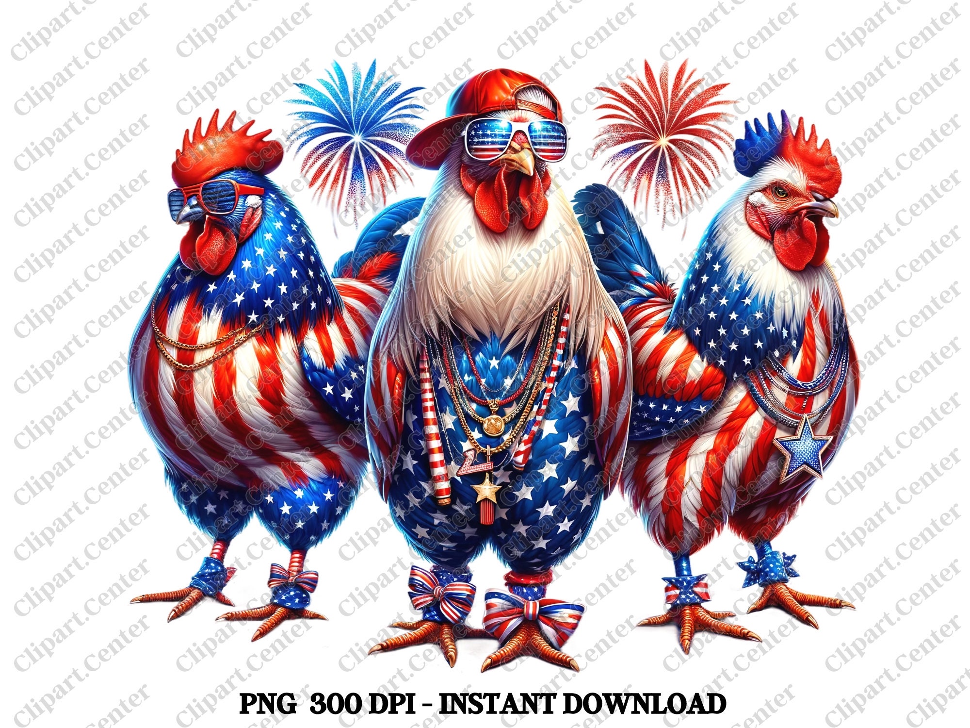 Chicken Png Clipart, USA Png, American Chicken Design, Chicken ...