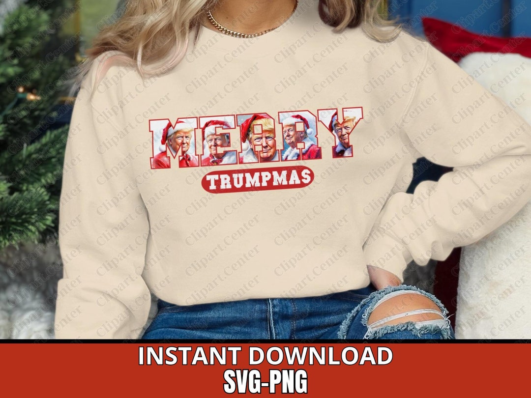 Trump Christmas Png, Merry Trumpmas Png, Funny Trump Png, Trump 2024 ...