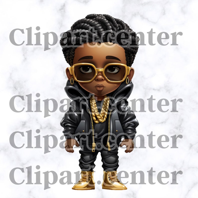 African American Boys, Clipart PNG, Instant Digital Download - Urban ...