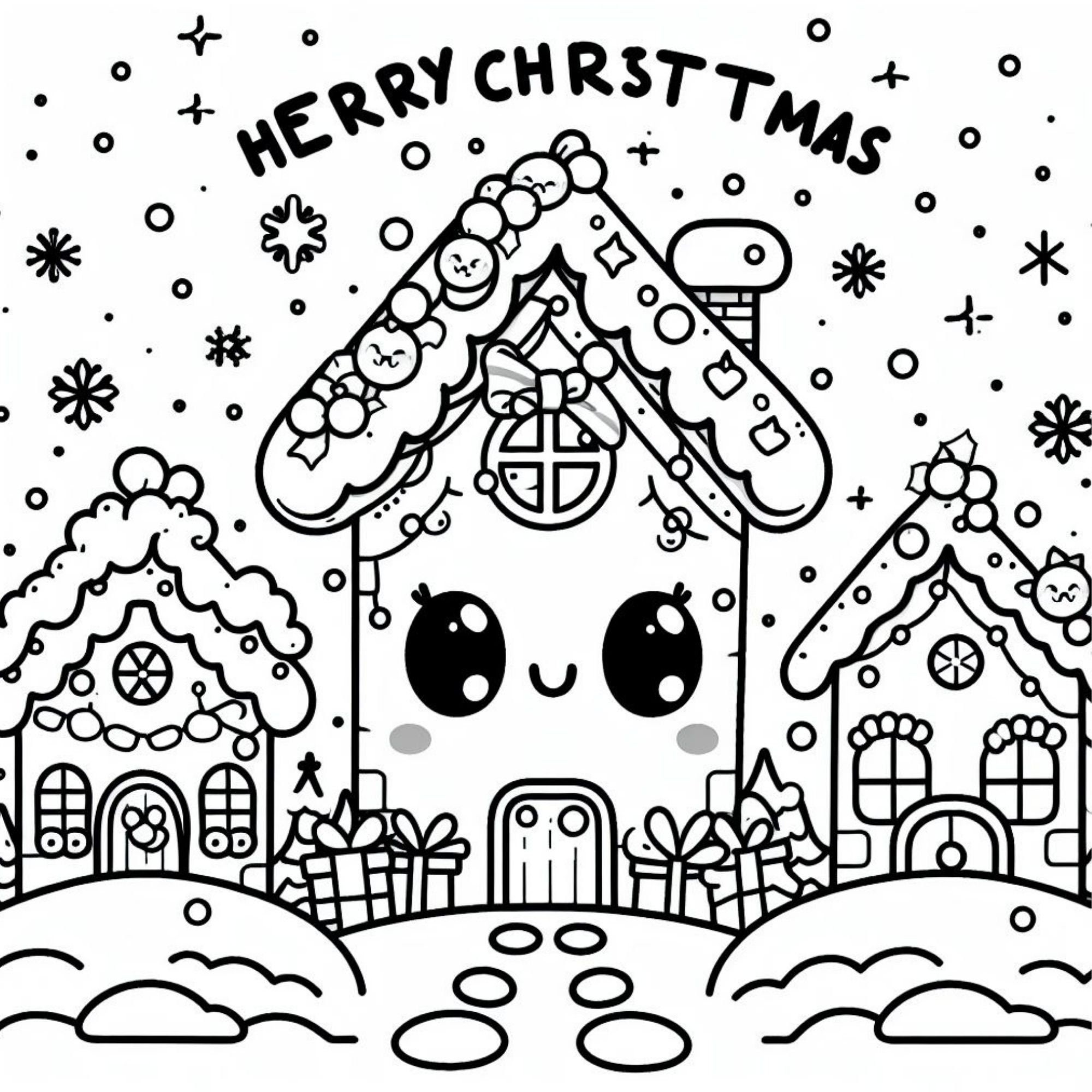 Kawaii Christmas Coloring, Cute Coloring, Kawaii Gifts, Cute Kawaii ...
