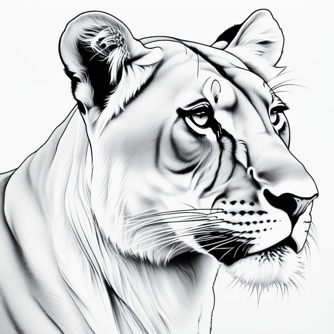 50 Wild Animal Coloring Page jungle Animals Coloring Book Adults and ...