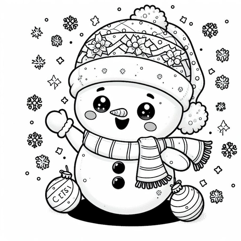 Kawaii Christmas Coloring, Cute Coloring, Kawaii Gifts, Cute Kawaii ...