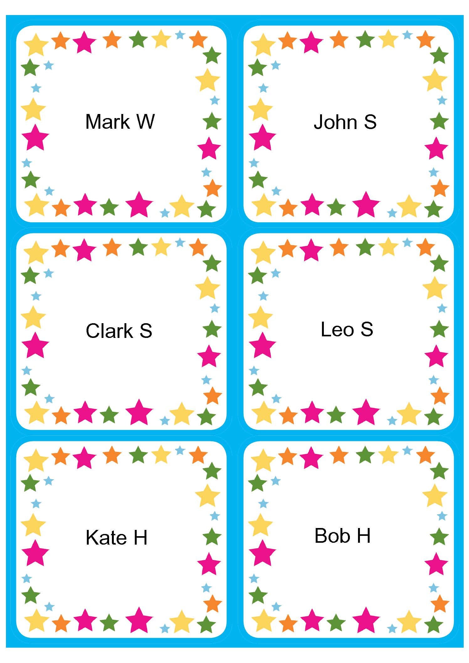 Star Peg Labels Classroom Peg Labels Classroom Peg - Etsy UK