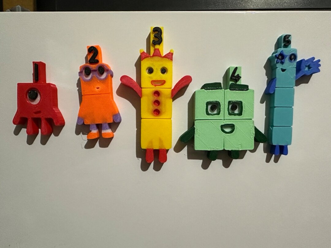 3D Printed Numberblocks - Etsy UK