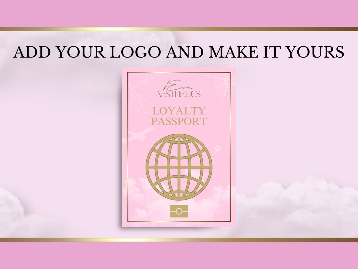 Passport Loyalty Card Template, Beauty Business Card Template, Lash ...